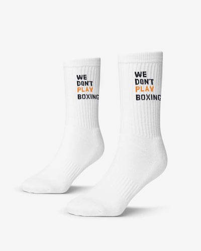 BOX RAW WE DON'T PLAY BOXING CREW SOCKS (3 PAIRS) – Mad Dog's Boxing Store